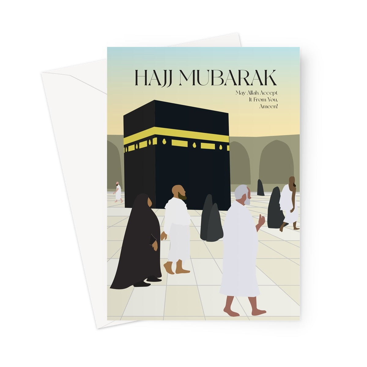 Hajj Mubarak (Ka'aba) YA YA Greeting Card – YA YA CARDS
